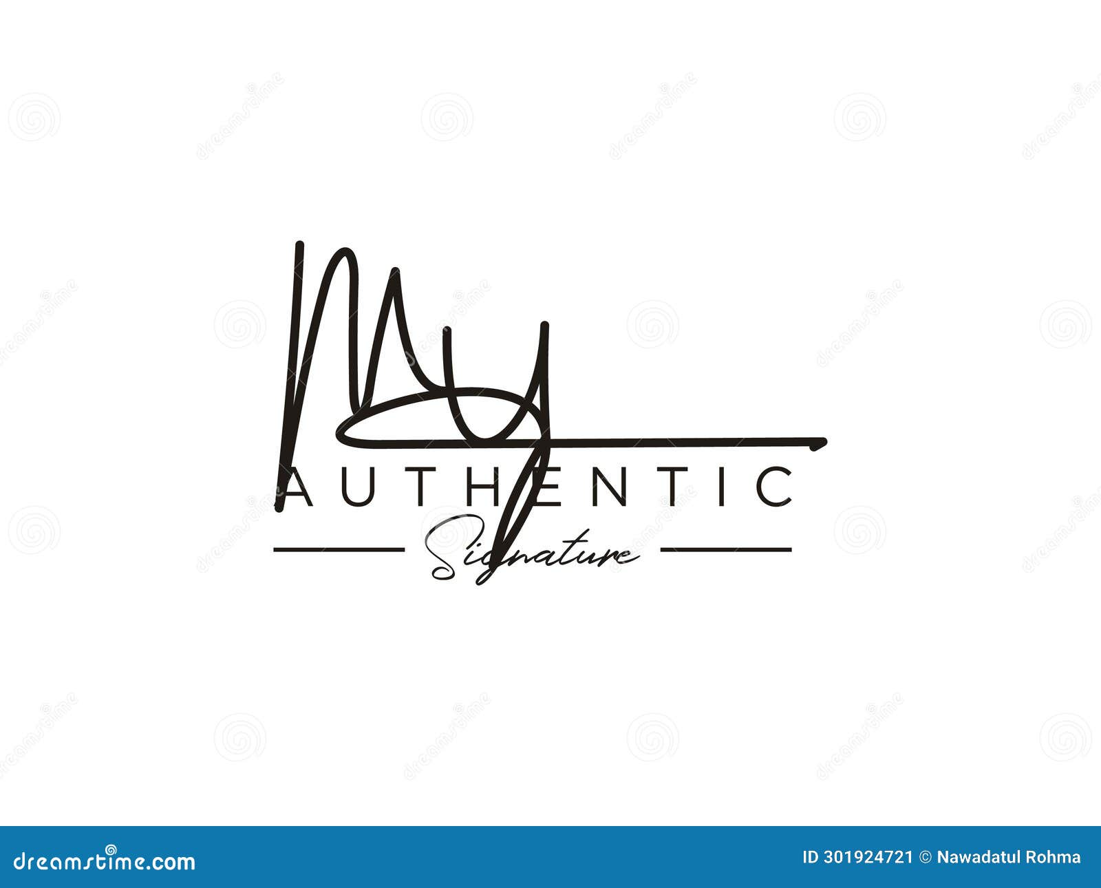 Letter MU Signature Logo Template Vector Stock Vector - Illustration of ...
