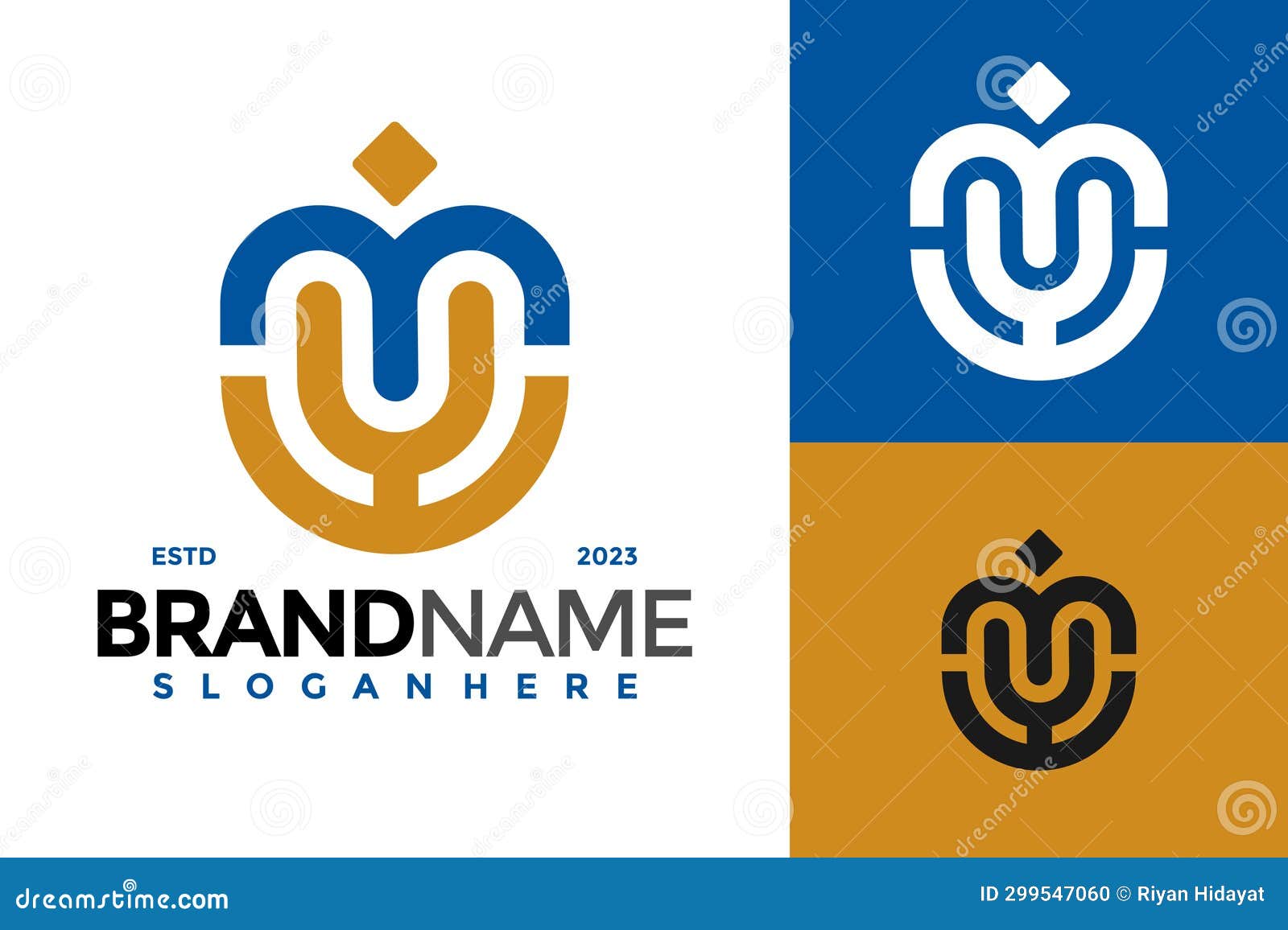 Letter Mu or Um Monogram Company Logo Design Vector Symbol Icon ...