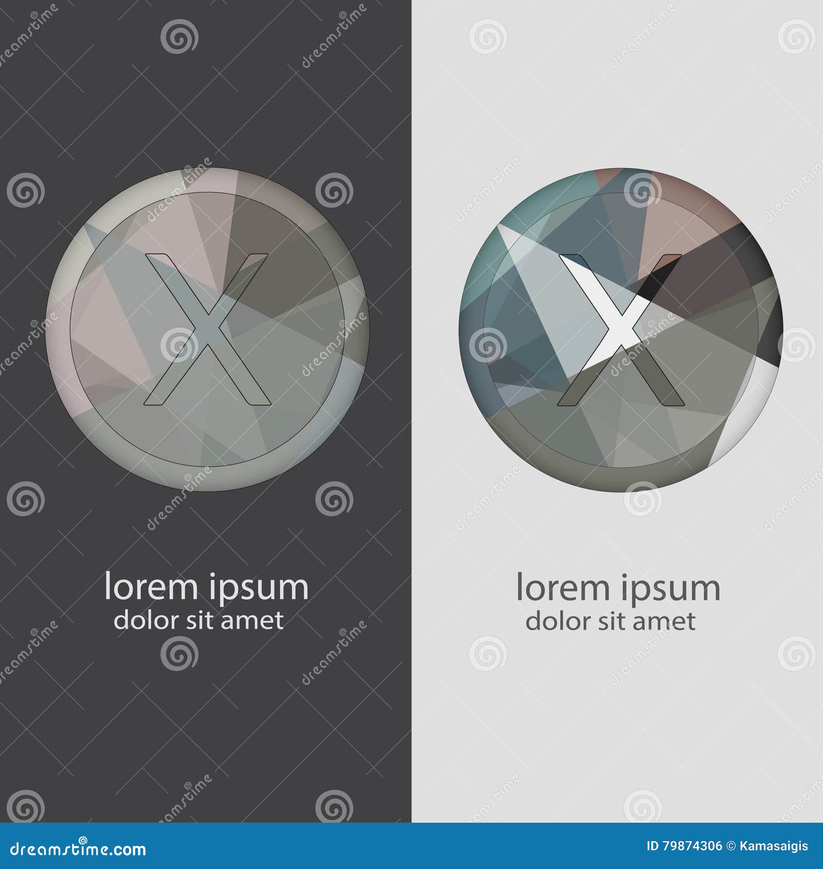 Letter X with Multiple Color Combinations Stock Vector - Illustration ...