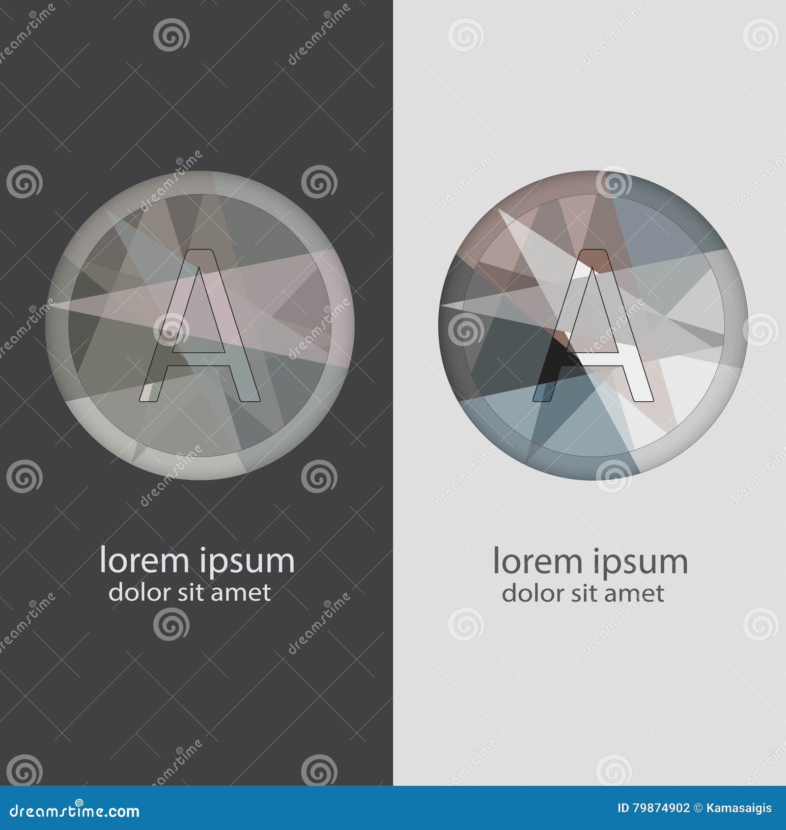 Letter a with Multiple Color Combinations Stock Vector - Illustration ...