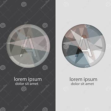 Letter a with Multiple Color Combinations Stock Vector - Illustration ...