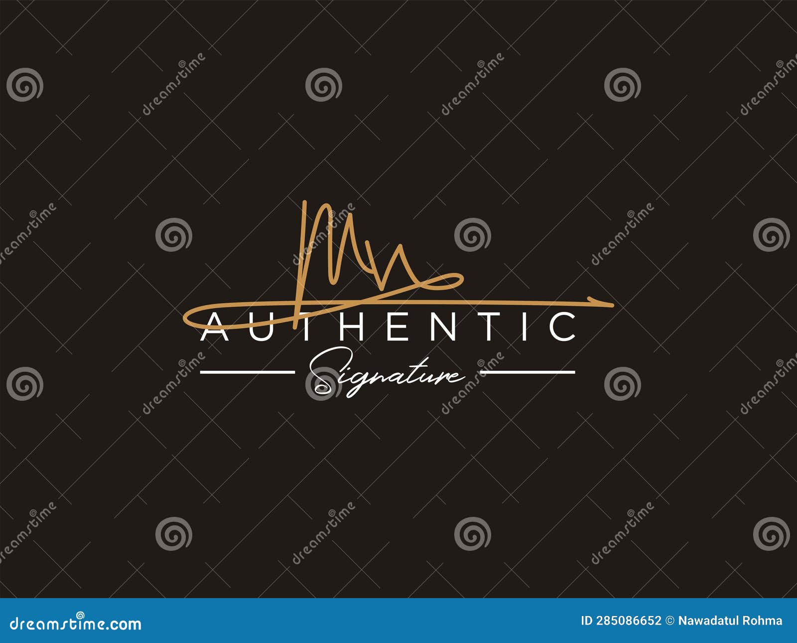 Letter MV Signature Logo Template Vector Stock Vector - Illustration of ...