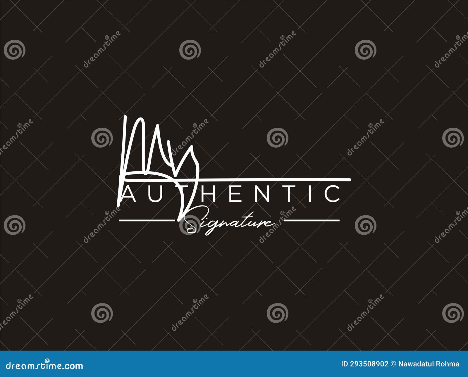 Letter MV Signature Logo Template Vector Stock Vector - Illustration of ...
