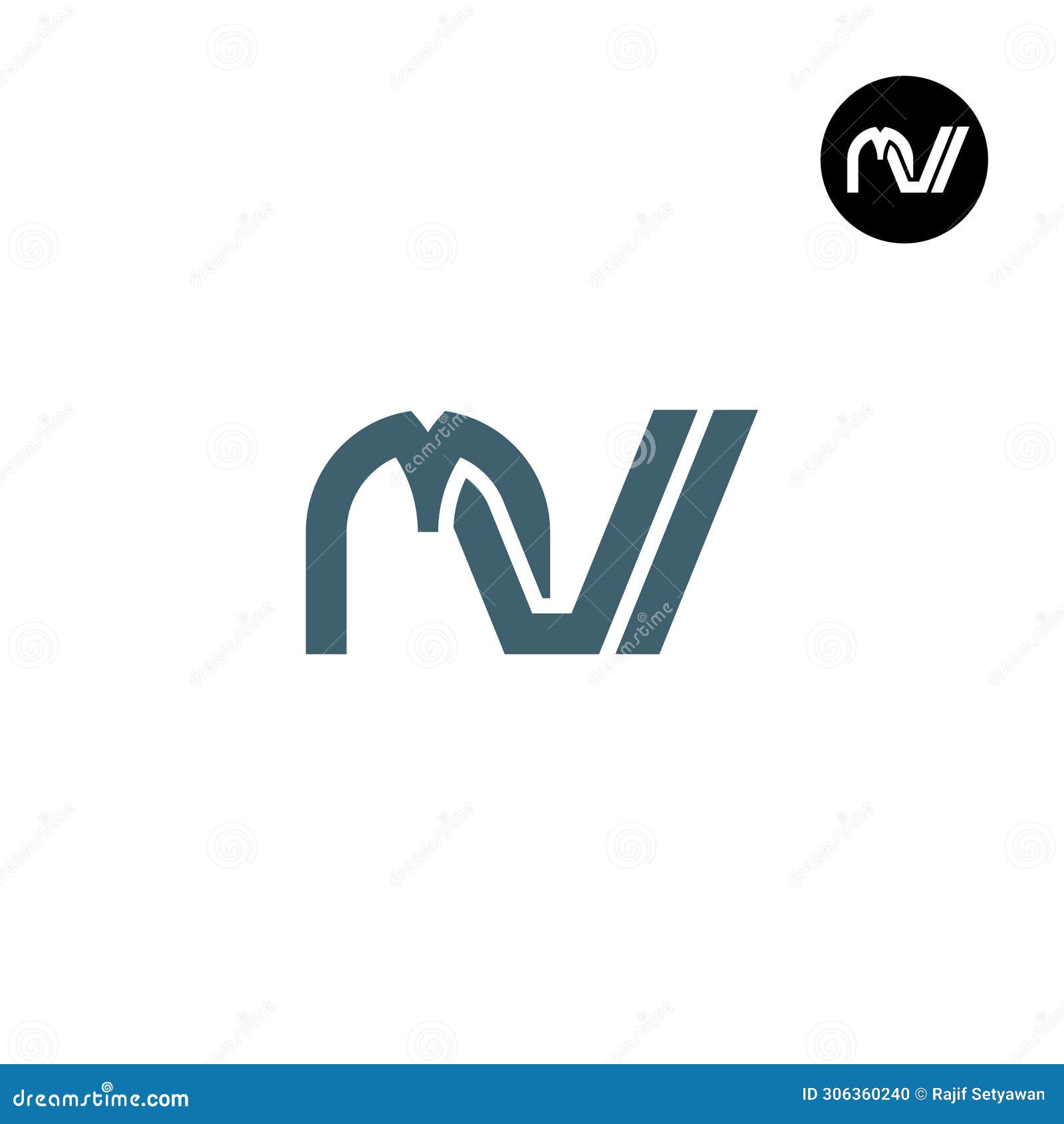 Letter MVI Monogram Logo Design Stock Vector - Illustration of initial ...