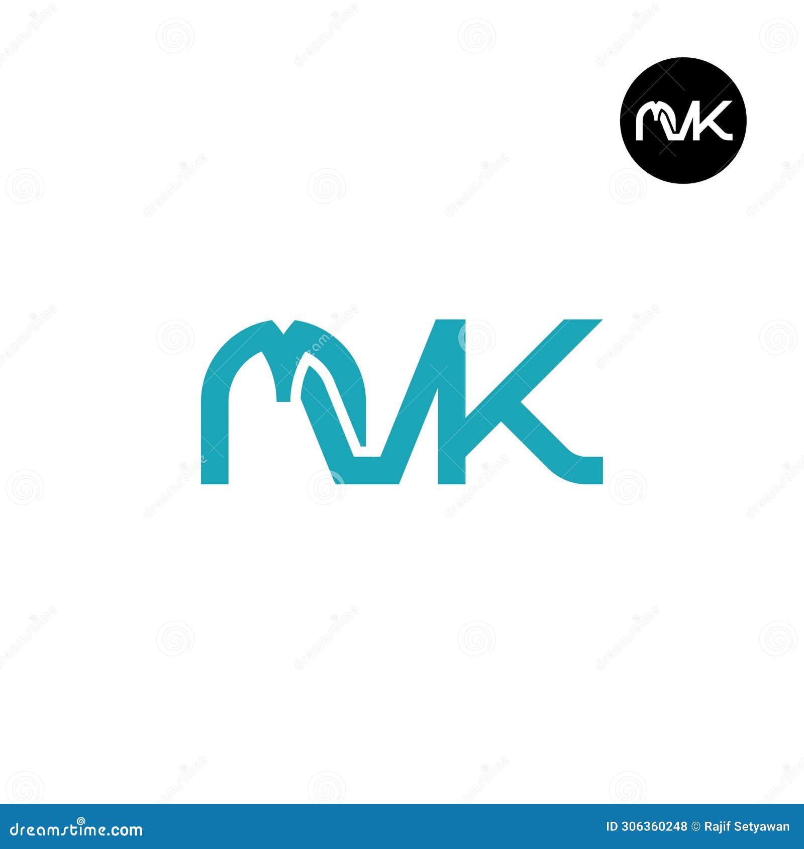 Letter MVK Monogram Logo Design Stock Vector - Illustration of company ...