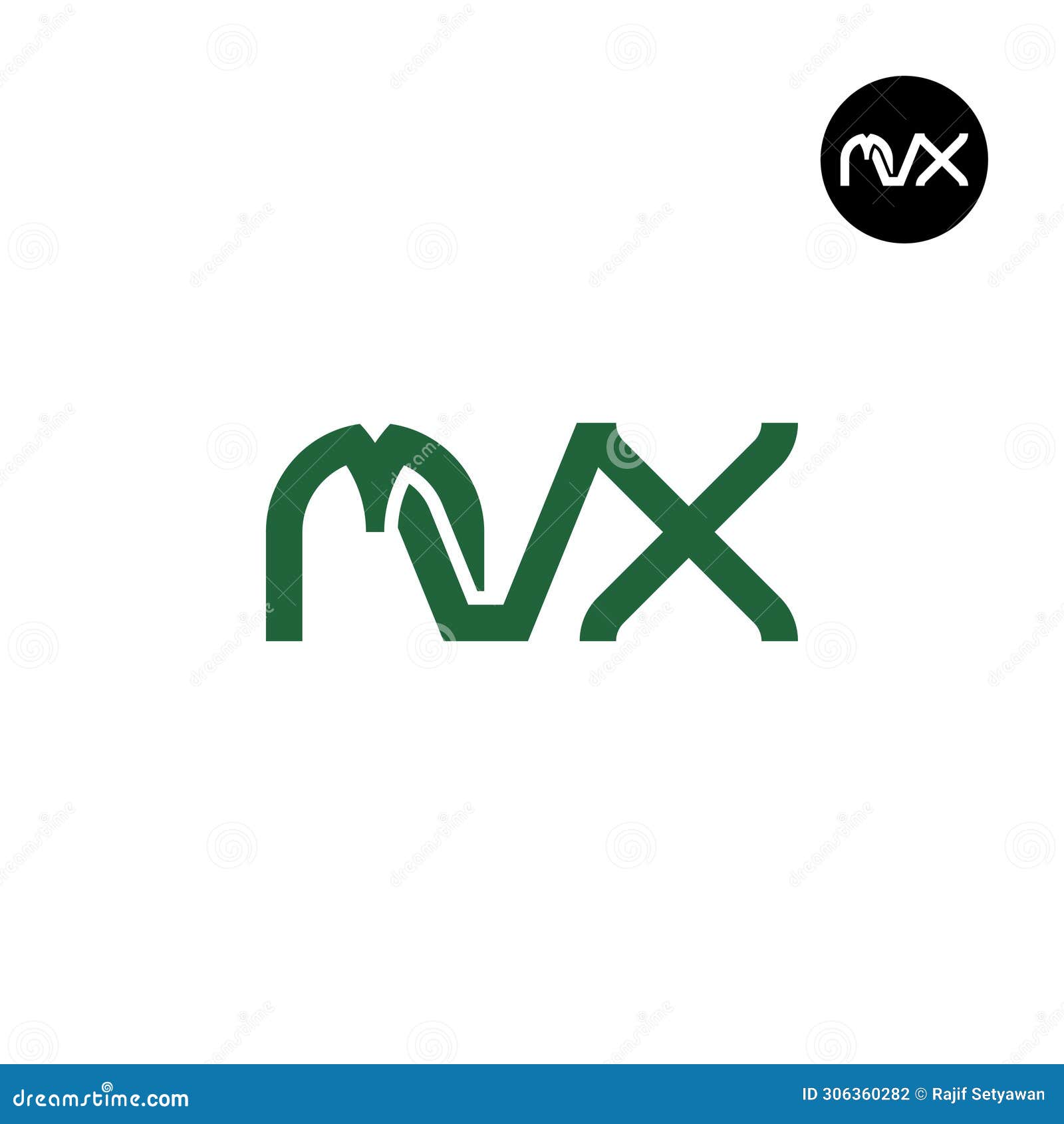 Letter MVX Monogram Logo Design Stock Vector - Illustration of ...