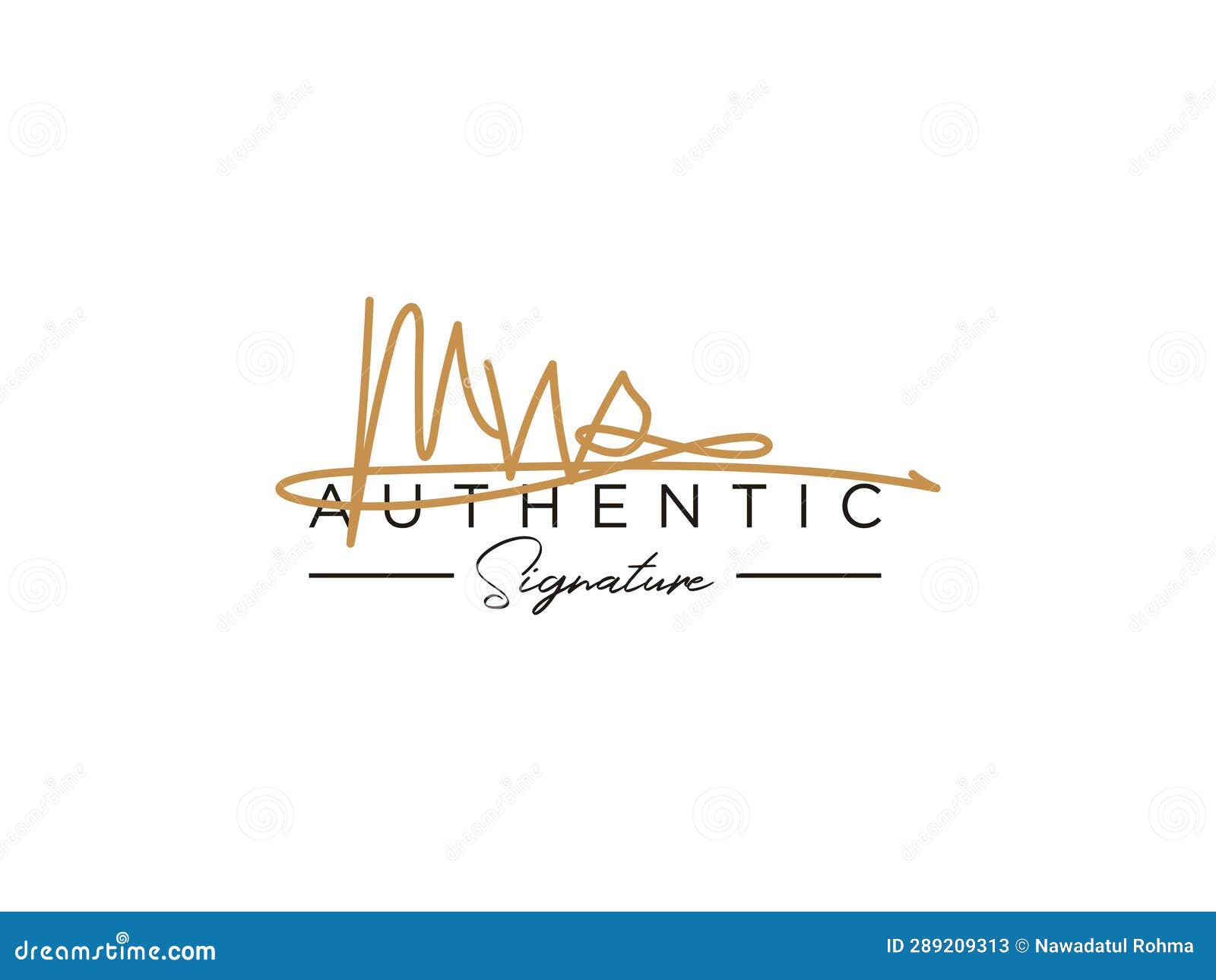 Letter MW Signature Logo Template Vector Stock Vector - Illustration of ...