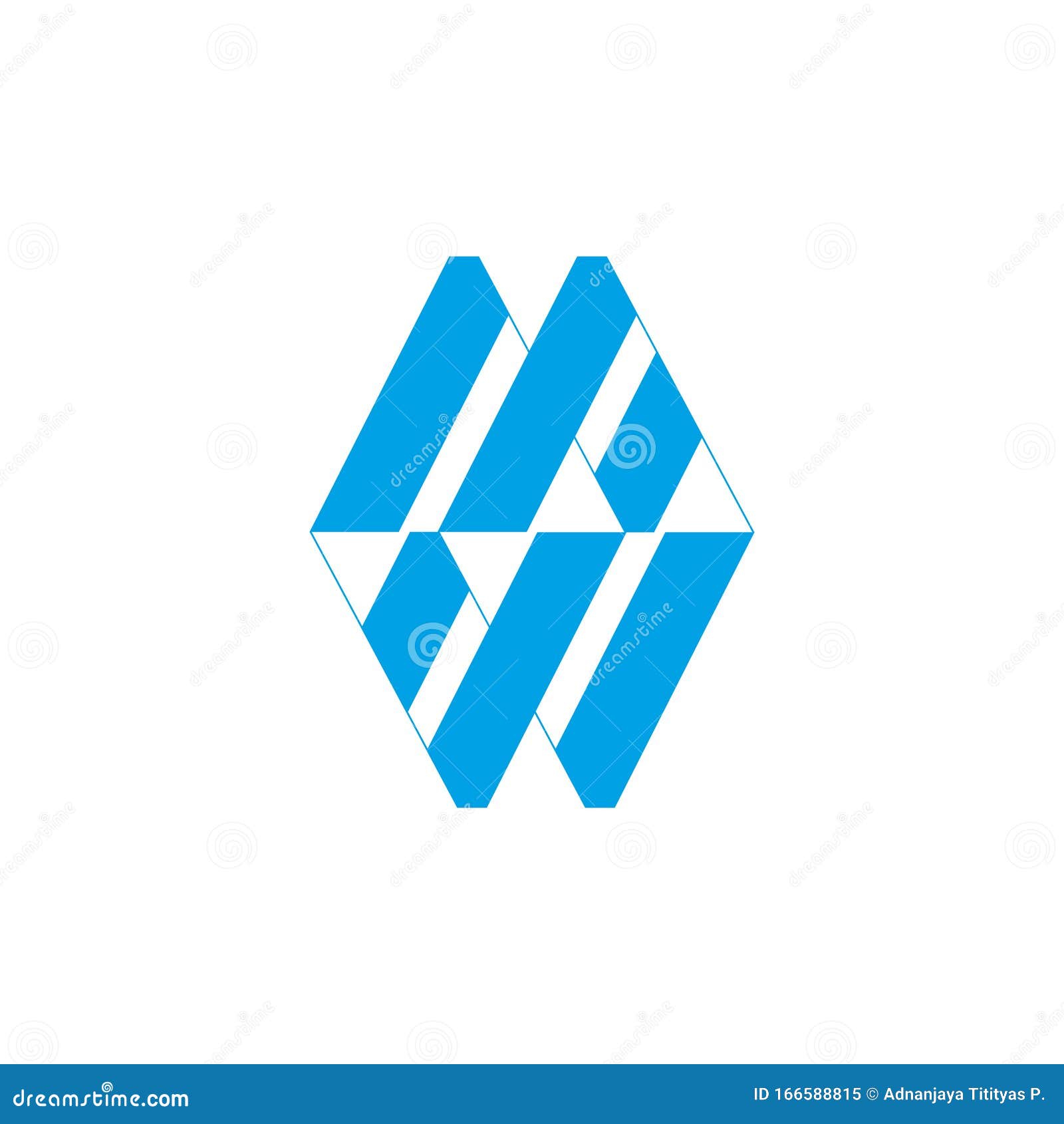 Letter Mw Simple Monogram Stripes Logo Vector Stock Vector ...