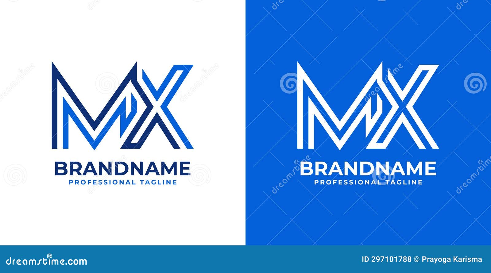 Letter MX Line Monogram Logo, Suitable for Business with MX or XM ...