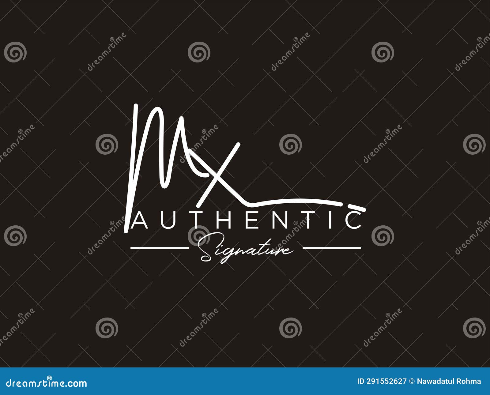 Letter MX Signature Logo Template Vector Stock Vector - Illustration of ...