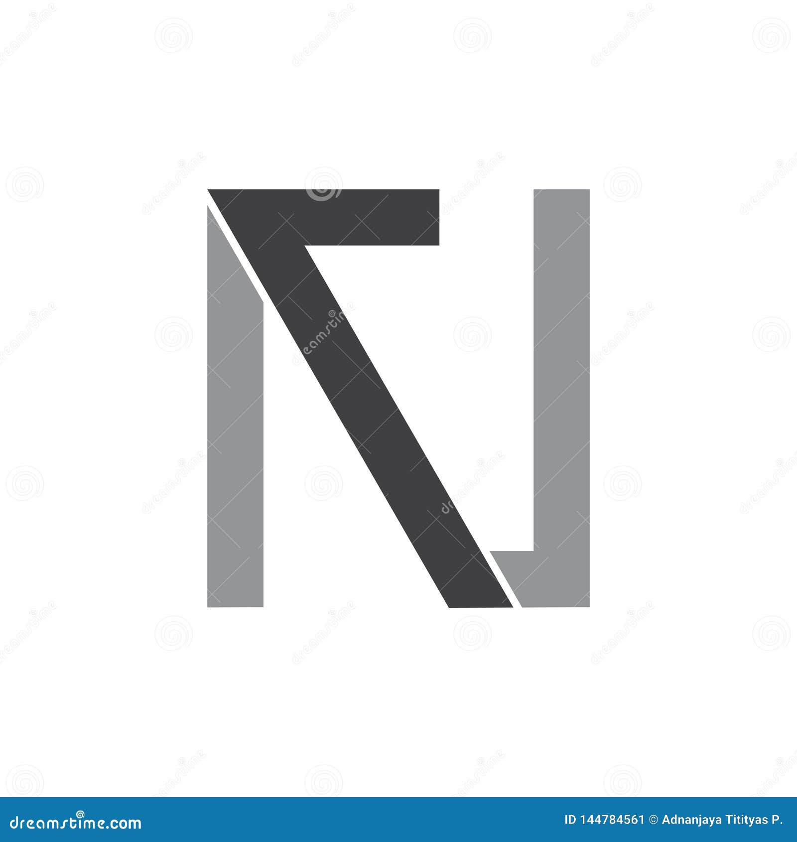Letter N Arrow Up Simple Geometric Line Logo Vector Stock Vector ... Letter N Arrow Up Simple Geometric Line Logo Vector Stock Vector ...