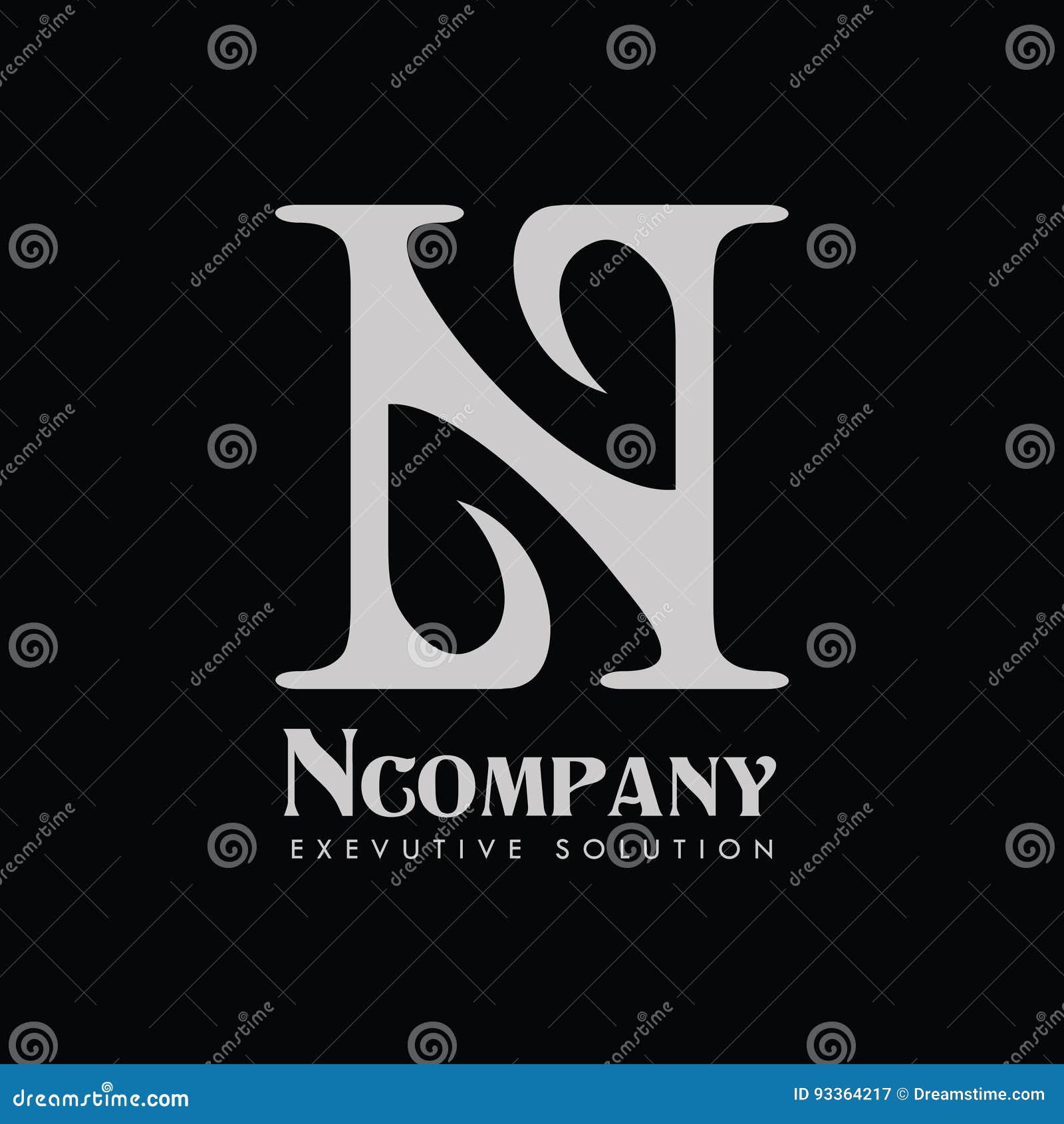 Letter N Company Logo Vector Stock Illustration - Illustration of ...