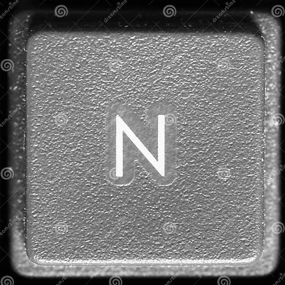 Letter N on Computer Keyboard Stock Image - Image of paper, sign: 211339795