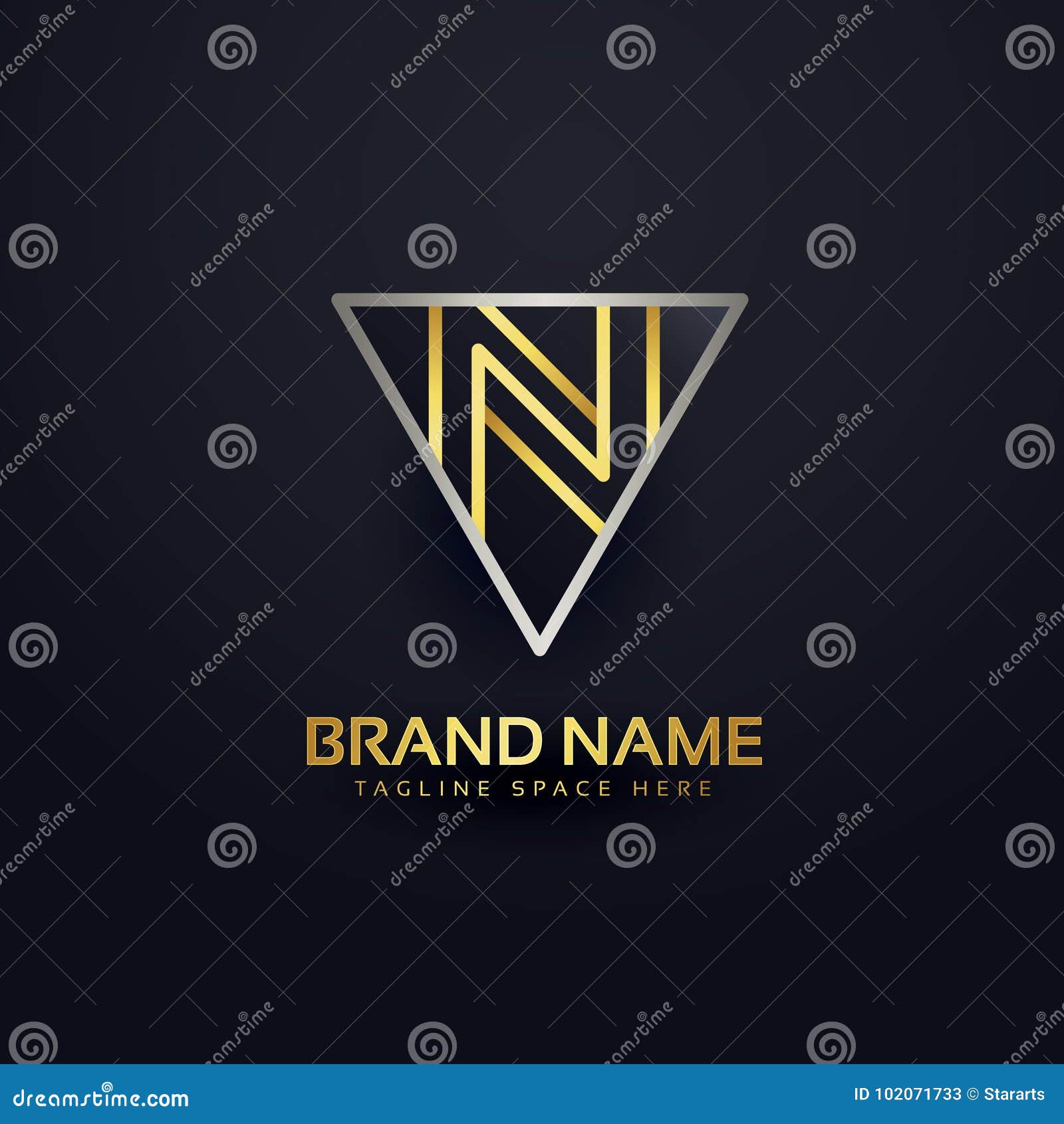 Letter N Creative Logo Design Template Stock Vector - Illustration of ...