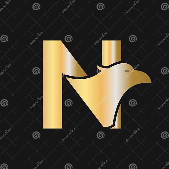 Letter N Eagle Logo Design. Transportation Symbol Vector Template Stock Vector - Illustration of ...