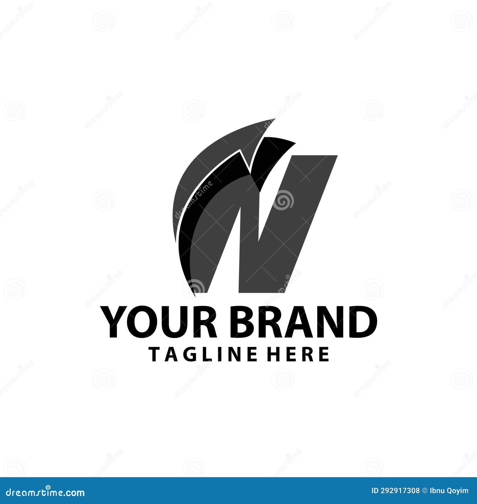 N With Arrow Logo Premium Vector | Letter N With An Arrow Logo