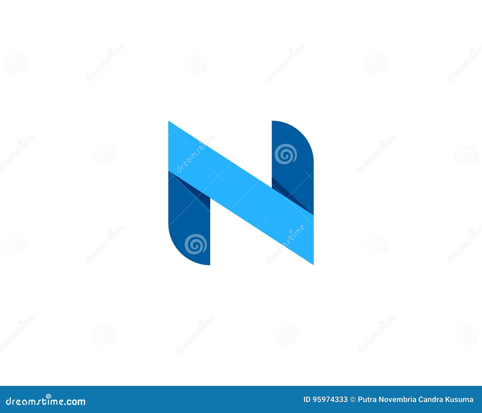 Letter N Icon Logo Design Element Stock Vector - Illustration of ...