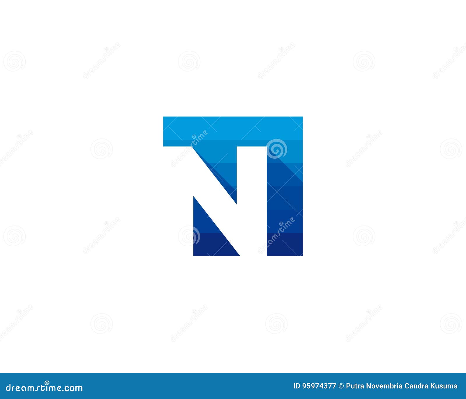 Letter N Icon Logo Design Element Stock Vector - Illustration of ...