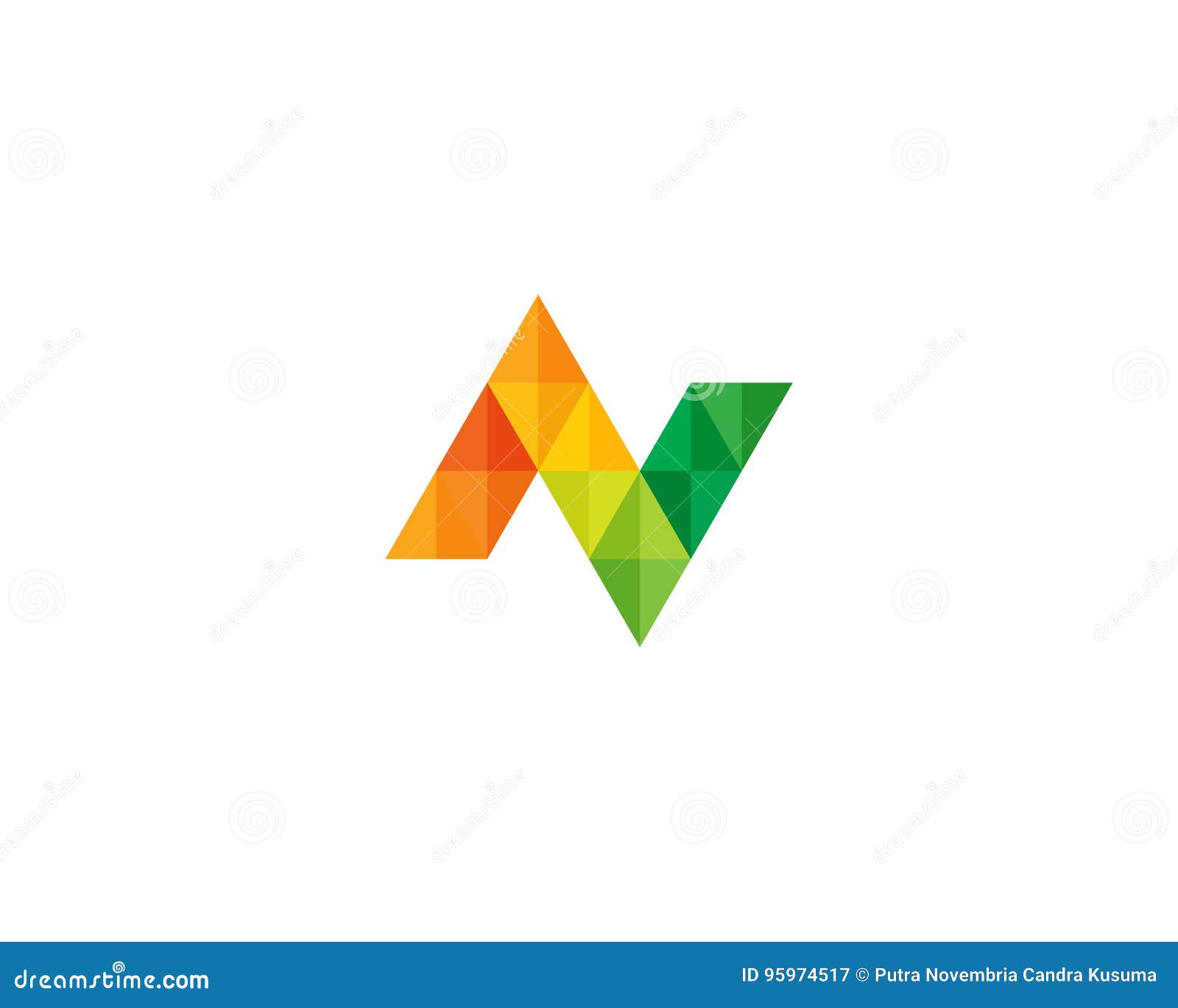 Letter N Icon Logo Design Element Stock Vector - Illustration of ...