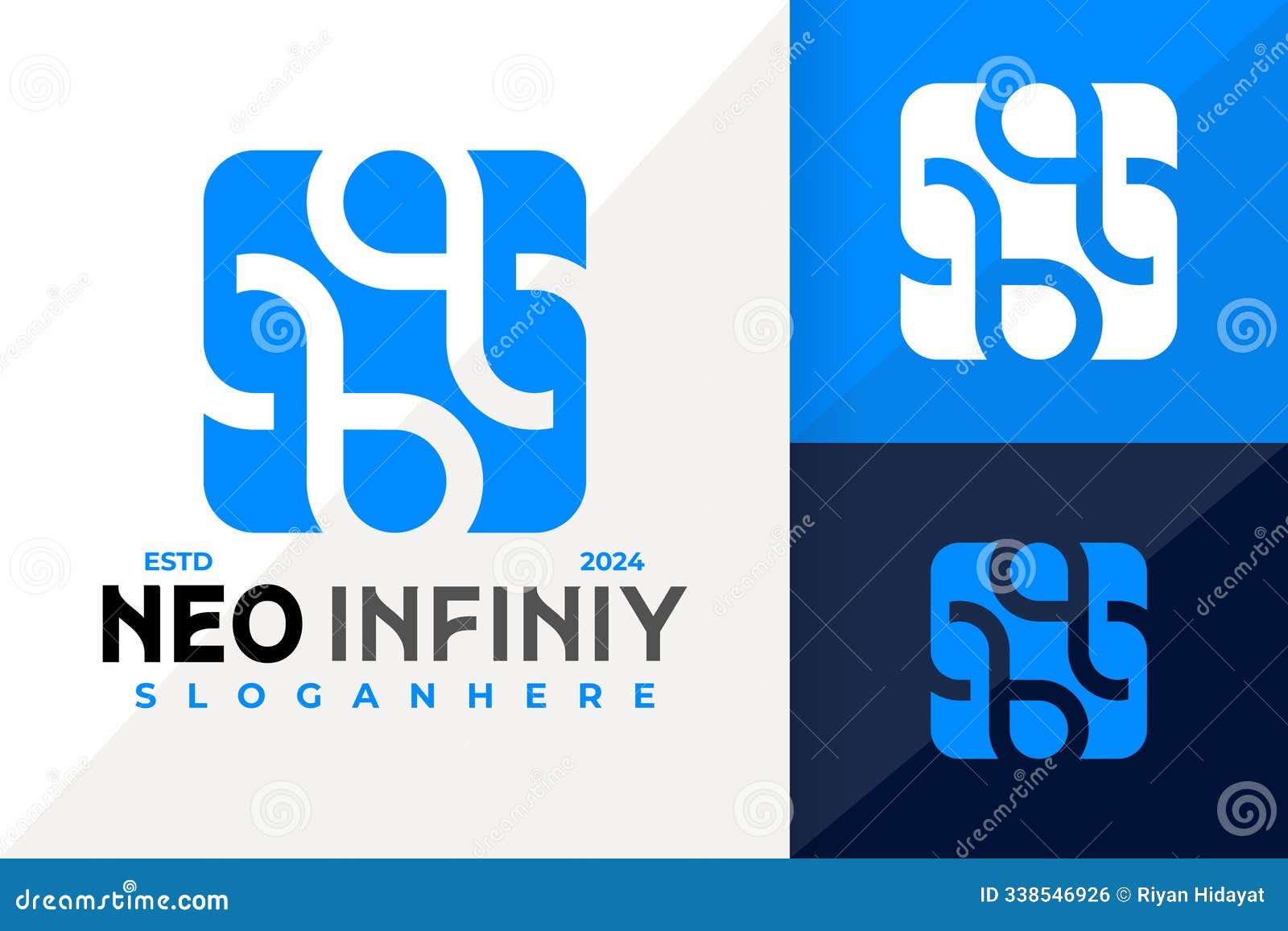 Letter N Infinity Logo Icon Vector Design. Creative Simple Logos ...