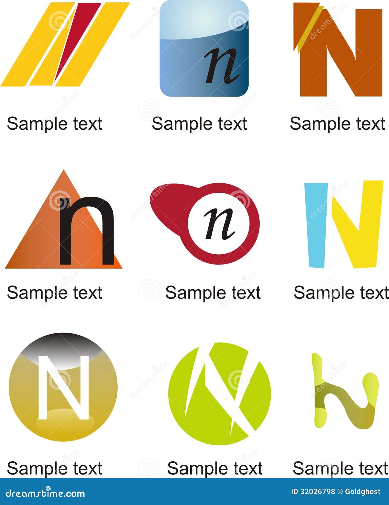 Letter N Logo stock vector. Illustration of firm, communication - 32026798