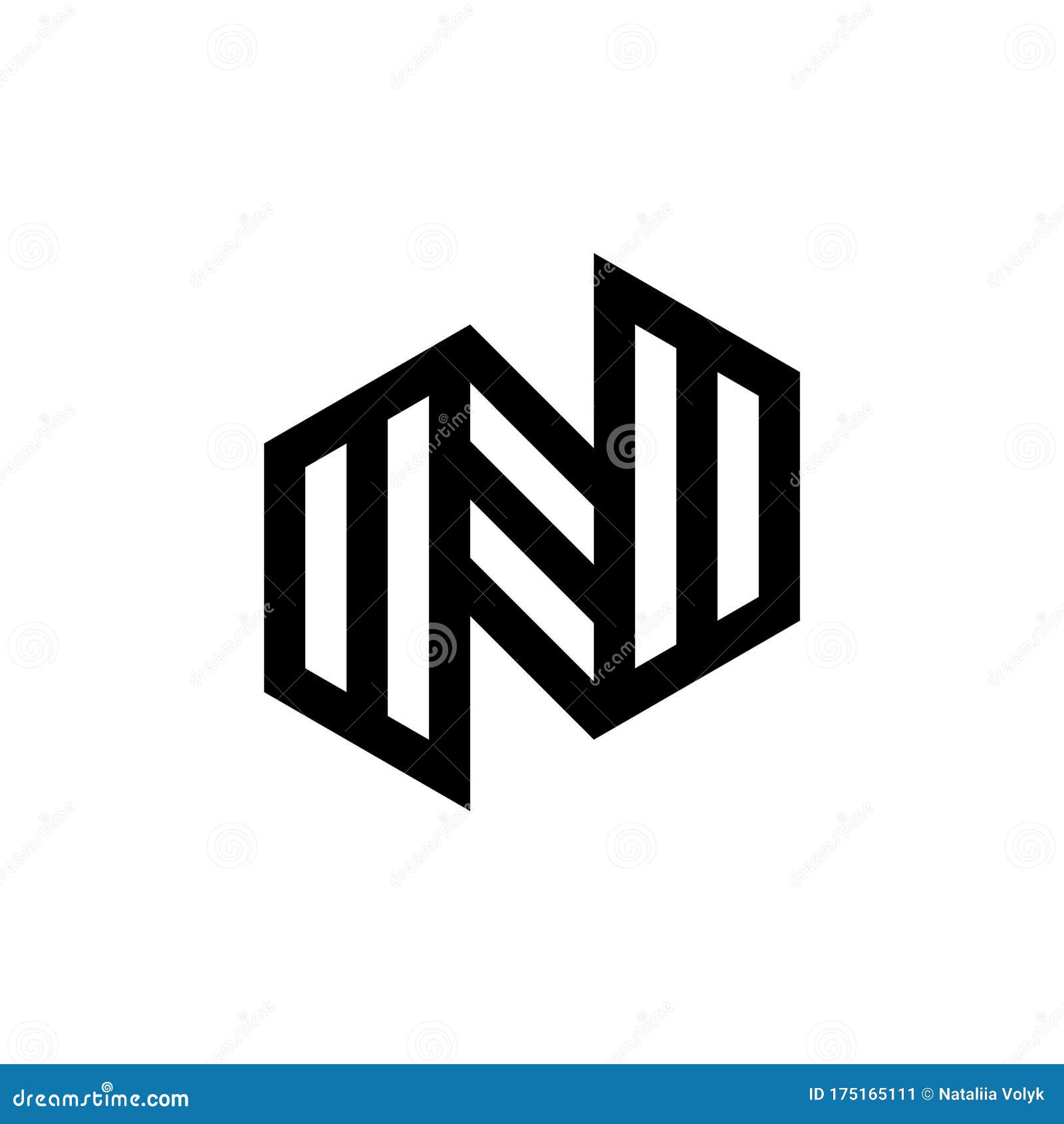 Letter N logo stock vector. Illustration of elements - 175165111