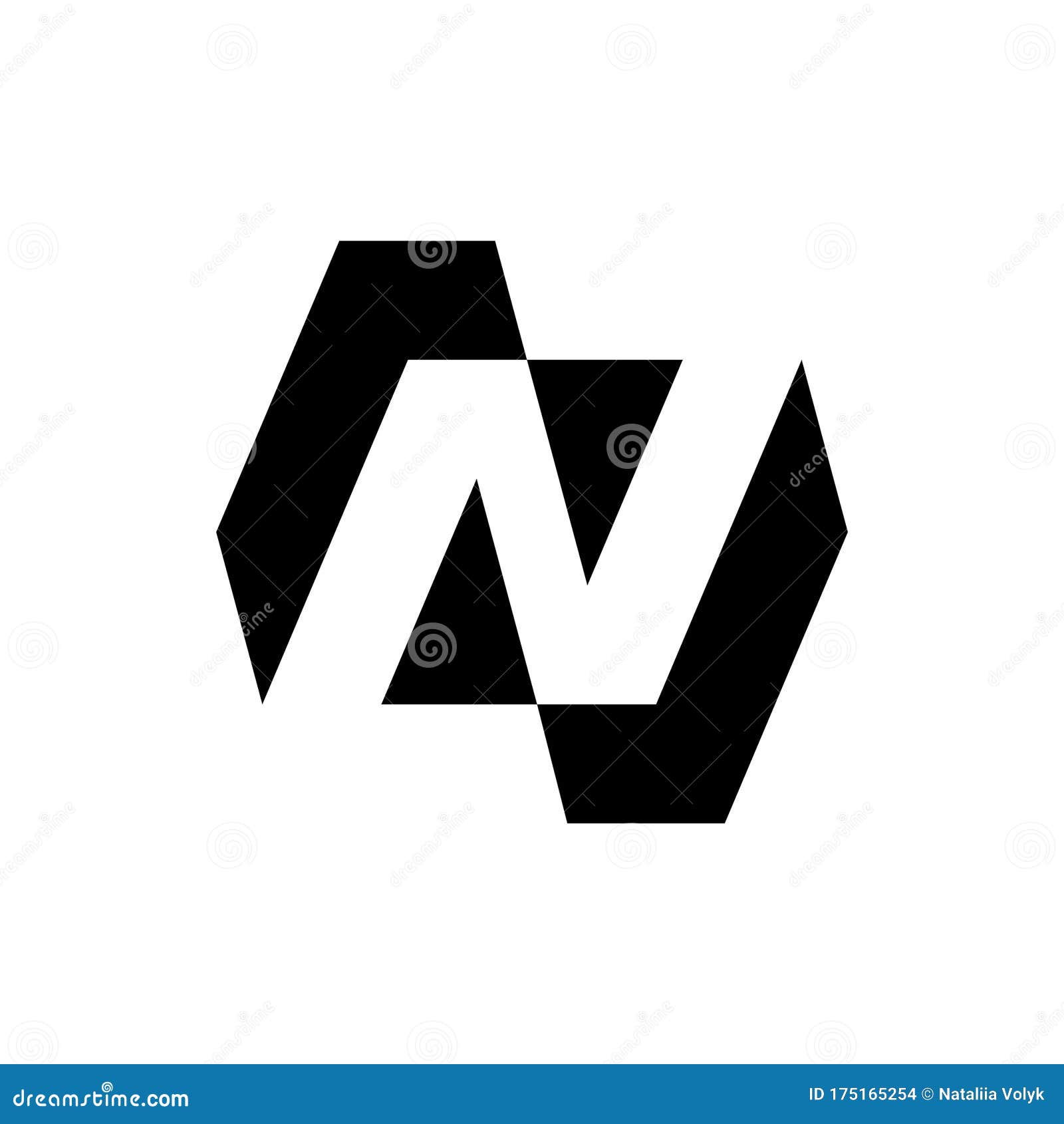 Letter N logo stock vector. Illustration of template - 175165254