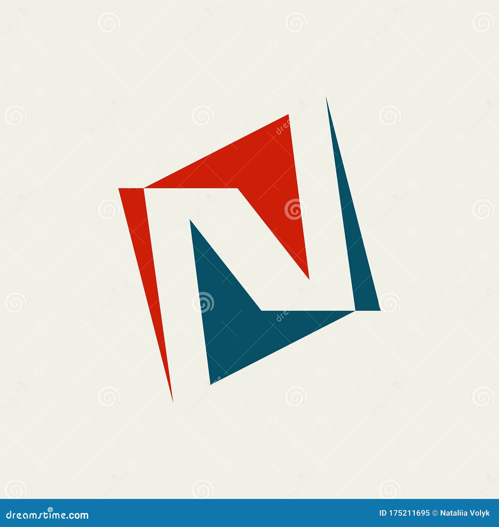 Letter N logo stock vector. Illustration of emblem, shape - 175211695