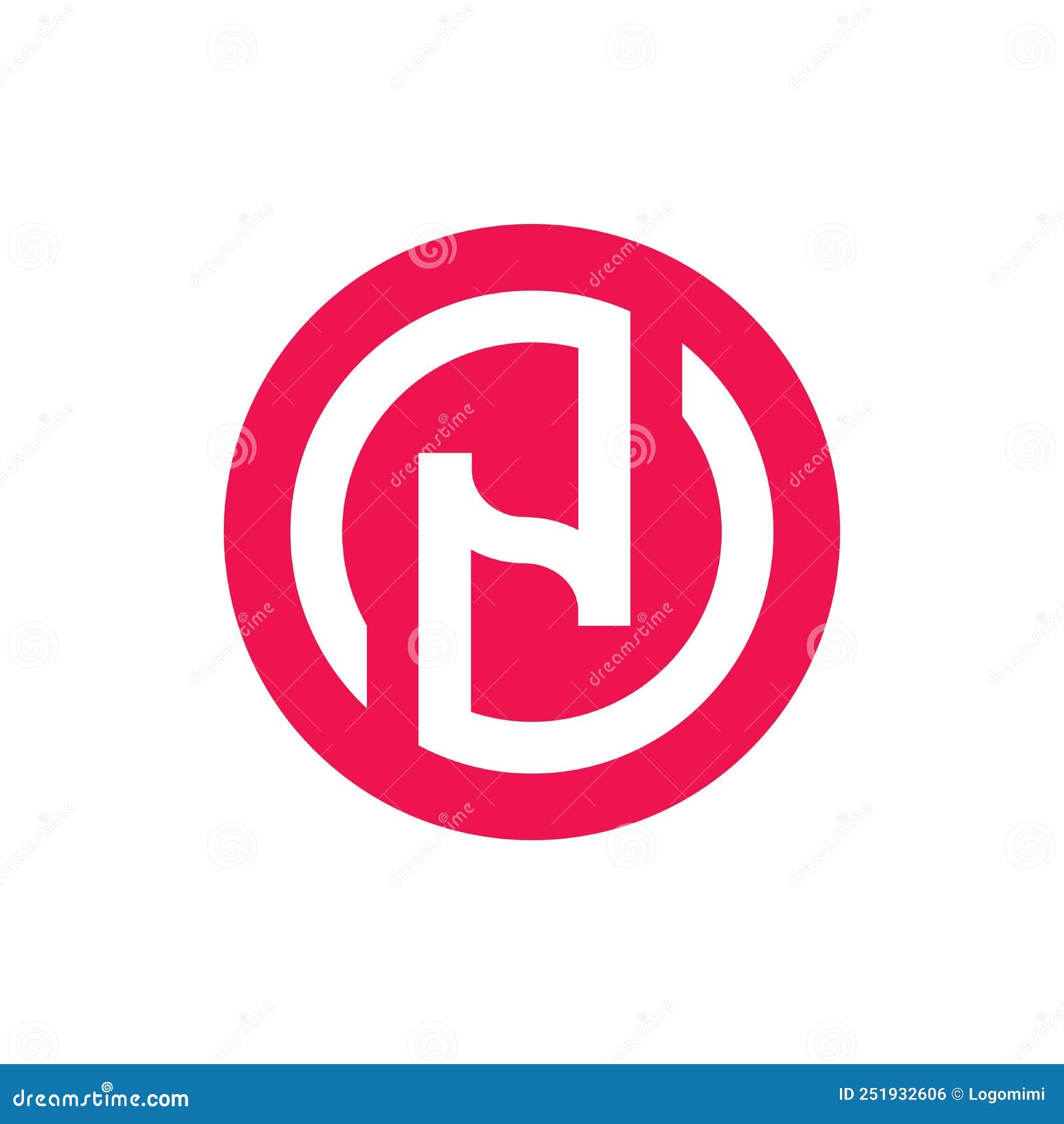 Letter N Logo Template, Circle Shape Logo Icon, Alphabet N Logo Design ...