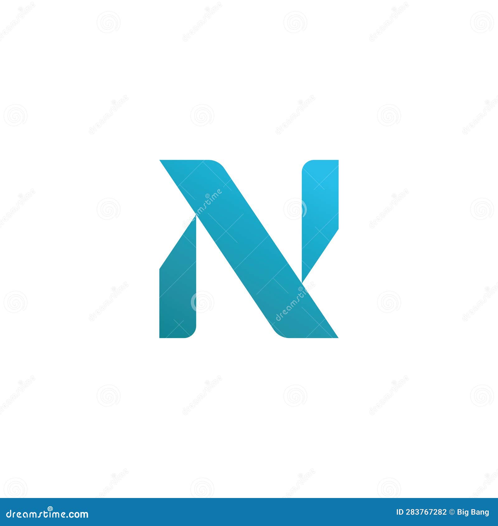 Letter N Logo Template Elements Stock Vector - Illustration of brand ...