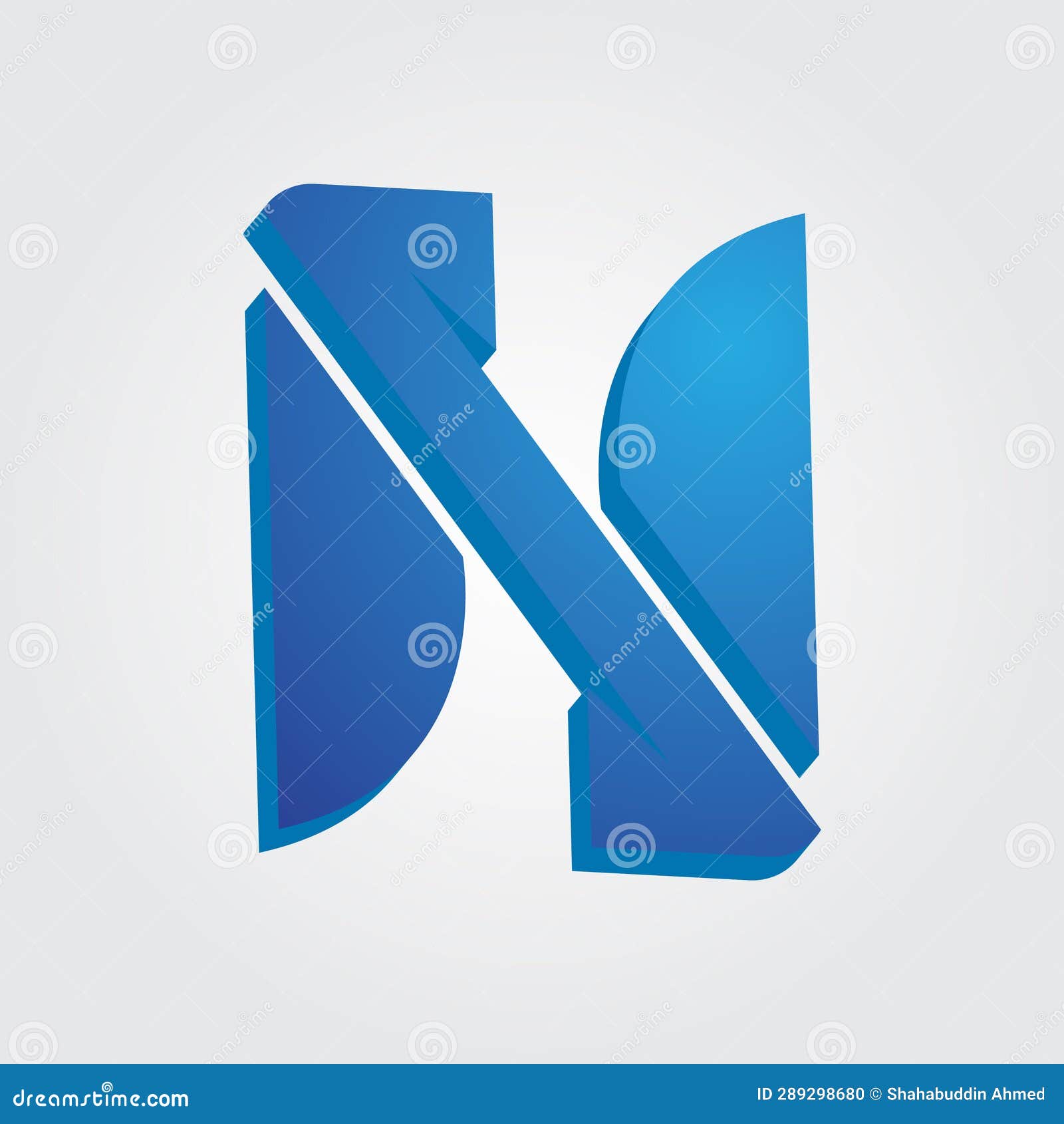 Letter N Logo Vector Icon Design Template Stock Vector - Illustration ...