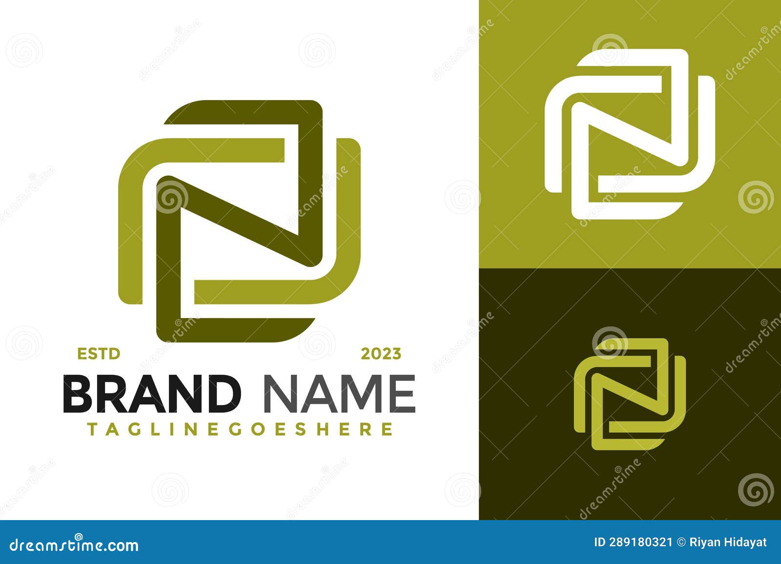 Letter N Monogram Unique Logo Design Vector Symbol Icon Illustration ...