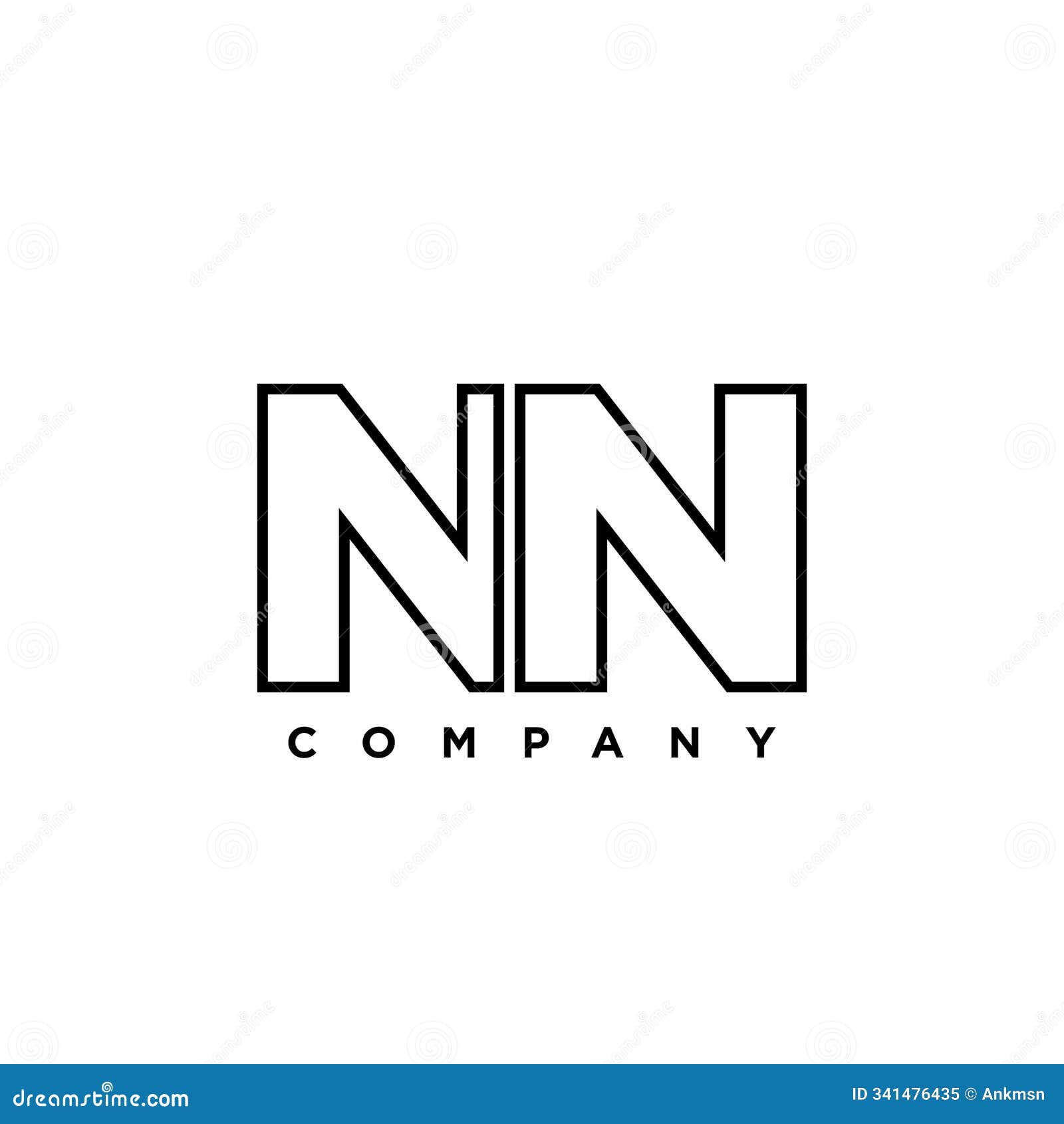 Letter N and N, NN Logo Design Template. Minimal Monogram Initial Based ...
