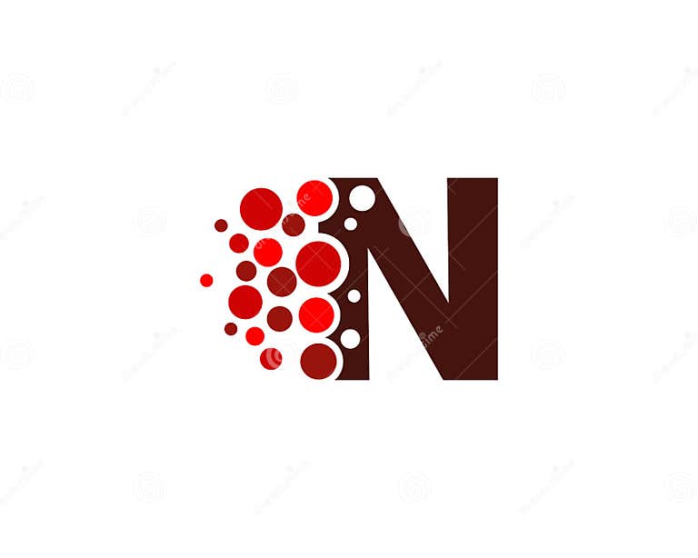 Letter N Pixel Icon Logo Design Element Stock Vector - Illustration of ...