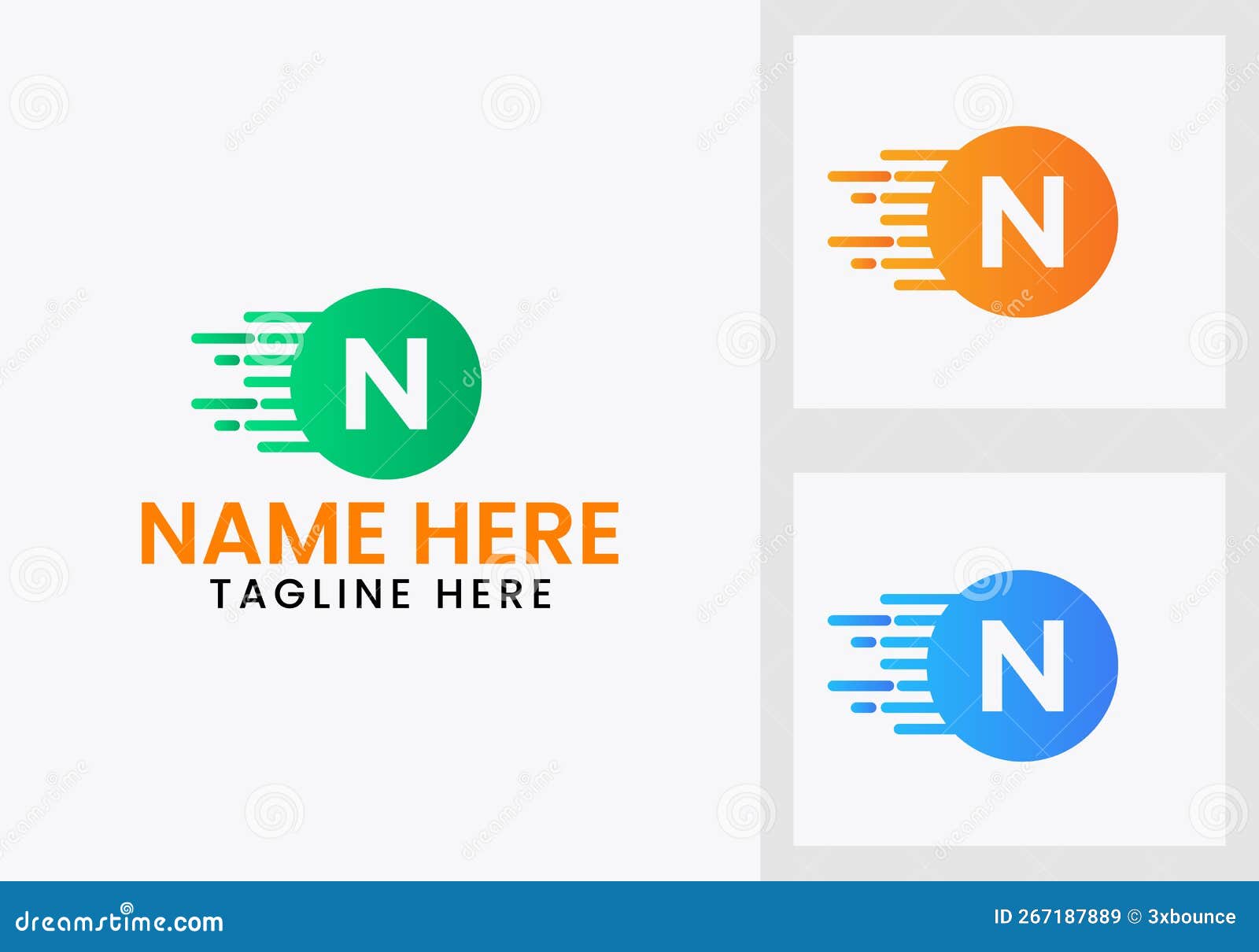 Letter N Technology Logo Design Template. Modern Logotype Symbol Stock ...