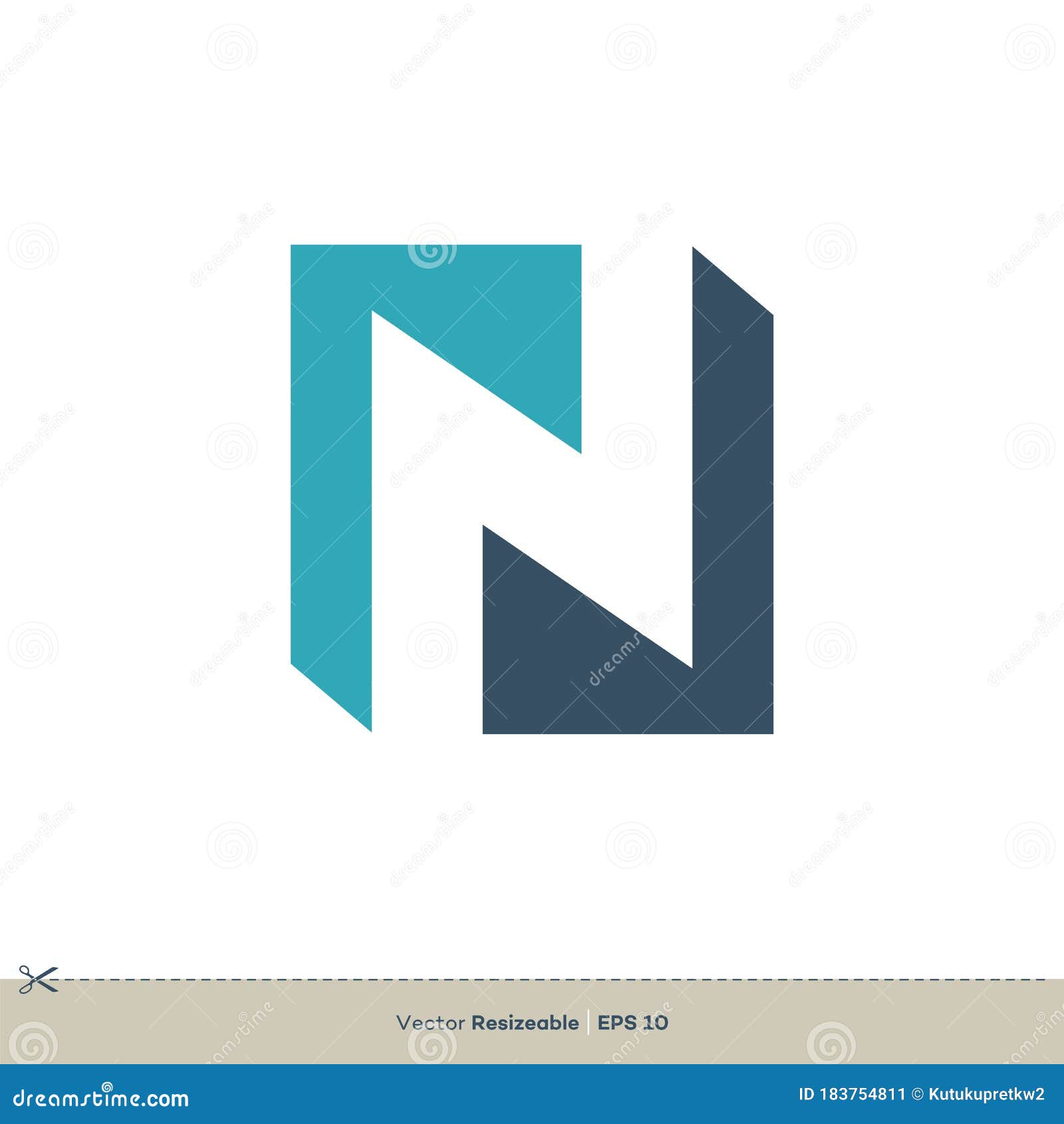 Letter N Vector Logo Template Illustration Design. Vector EPS 10 Stock ...