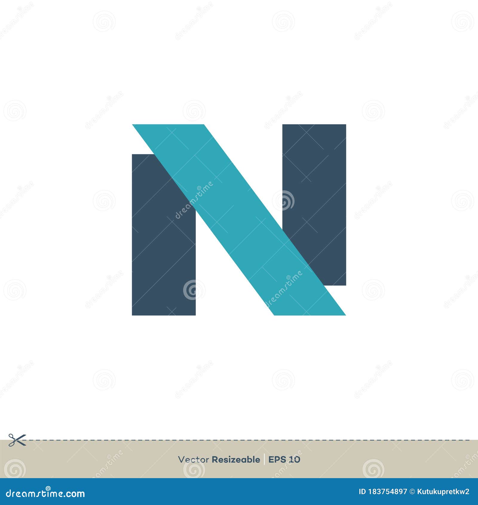 Letter N Vector Logo Template Illustration Design. Vector EPS 10 Stock ...