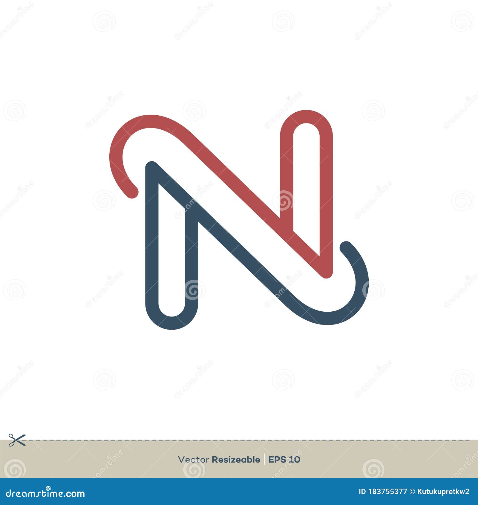 Letter N Vector Logo Template Illustration Design. Vector EPS 10 Stock ...