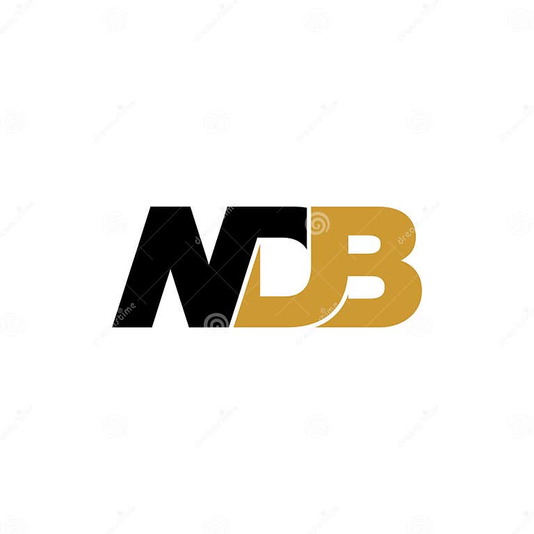 Letter NDB Simple Monogram Logo Icon Design. Stock Vector ...