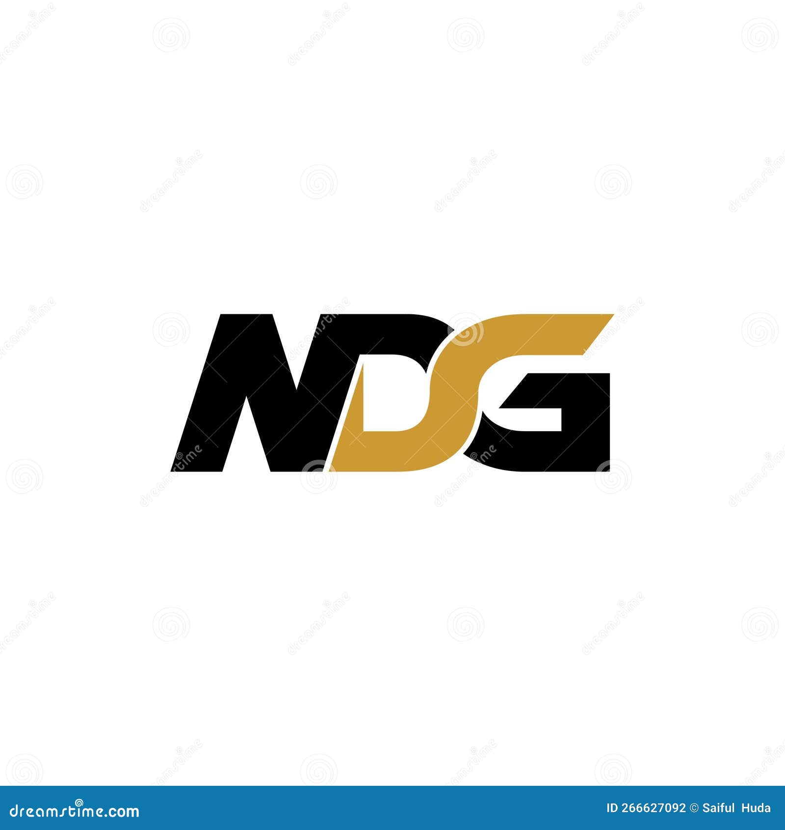 Letter NDG Simple Monogram Logo Icon Design. Stock Vector ...