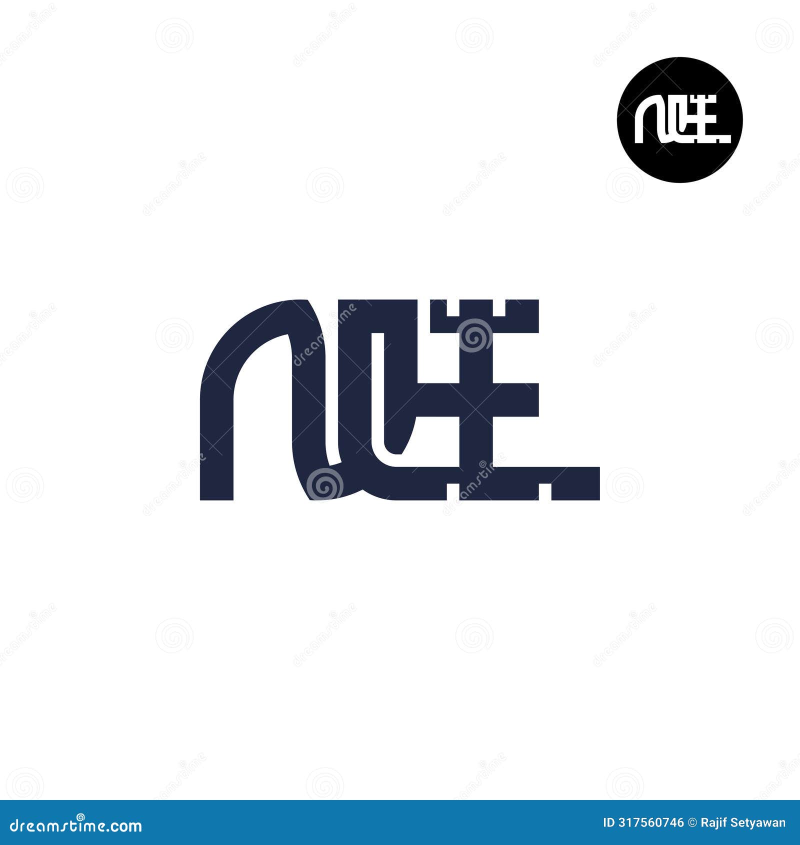 Letter NEL Monogram Logo Design Stock Vector - Illustration of ...