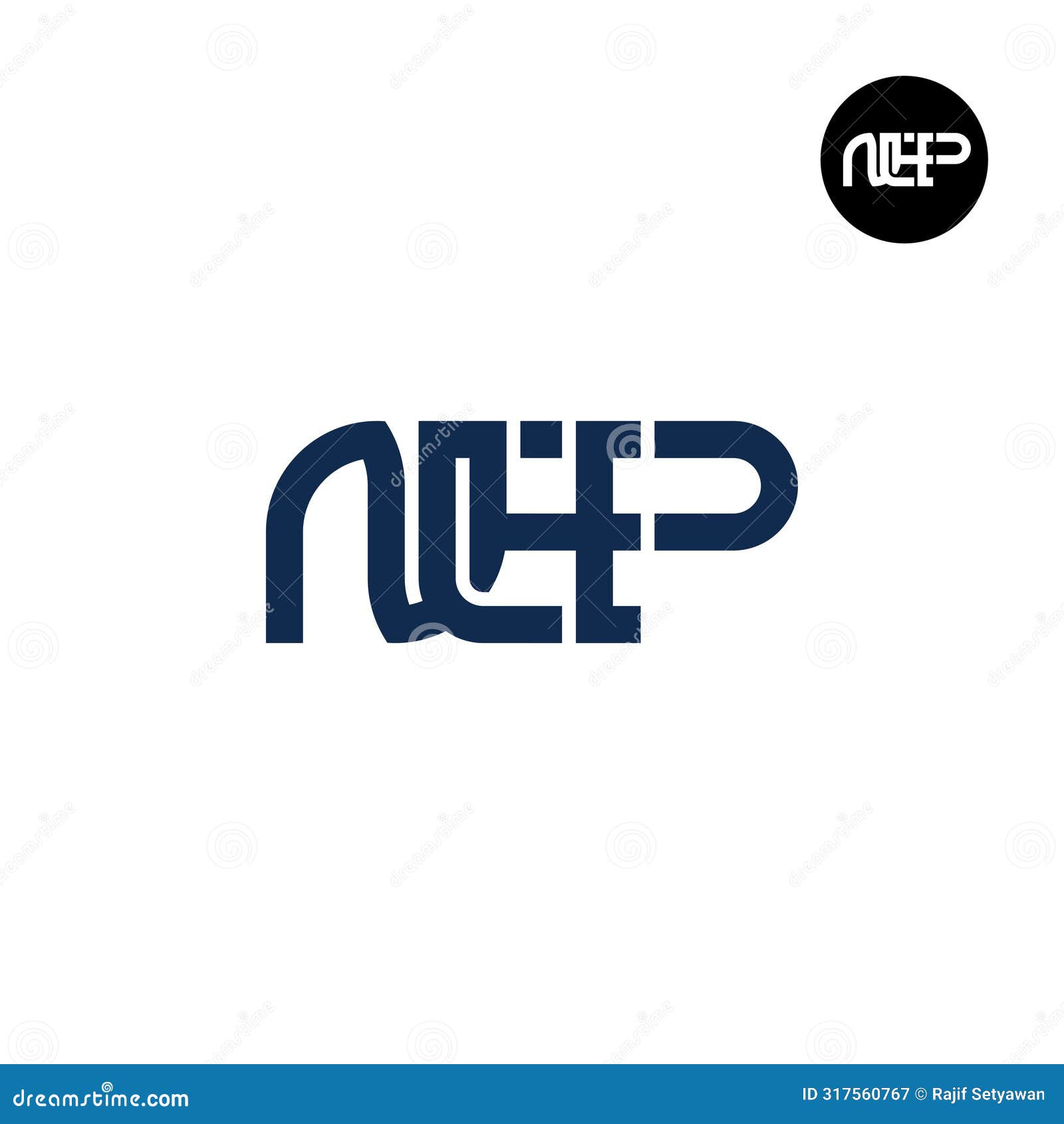 Letter NEP Monogram Logo Design Stock Vector - Illustration of ...