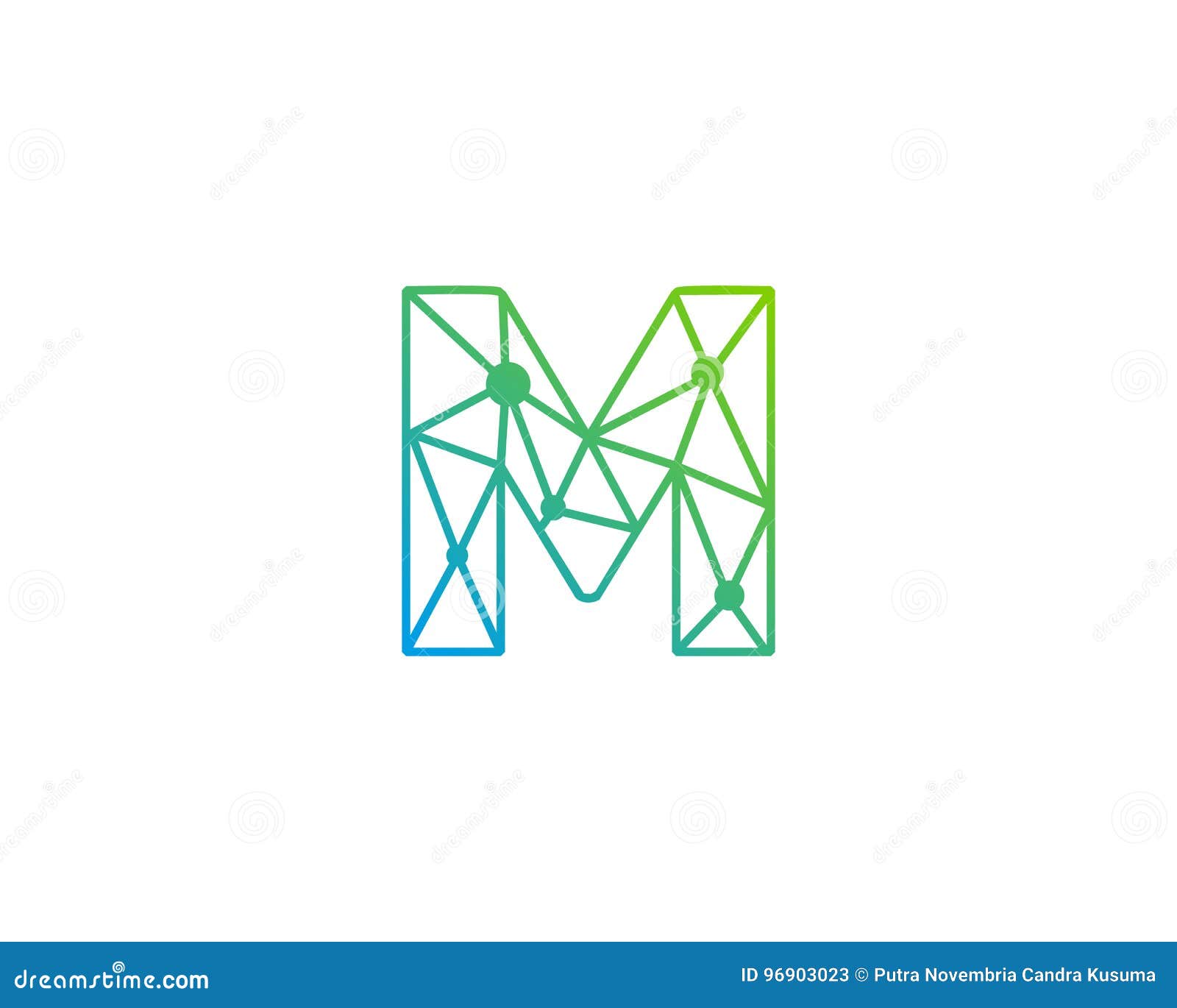 Letter Network Icon Logo Design Element Stock Vector - Illustration of ...