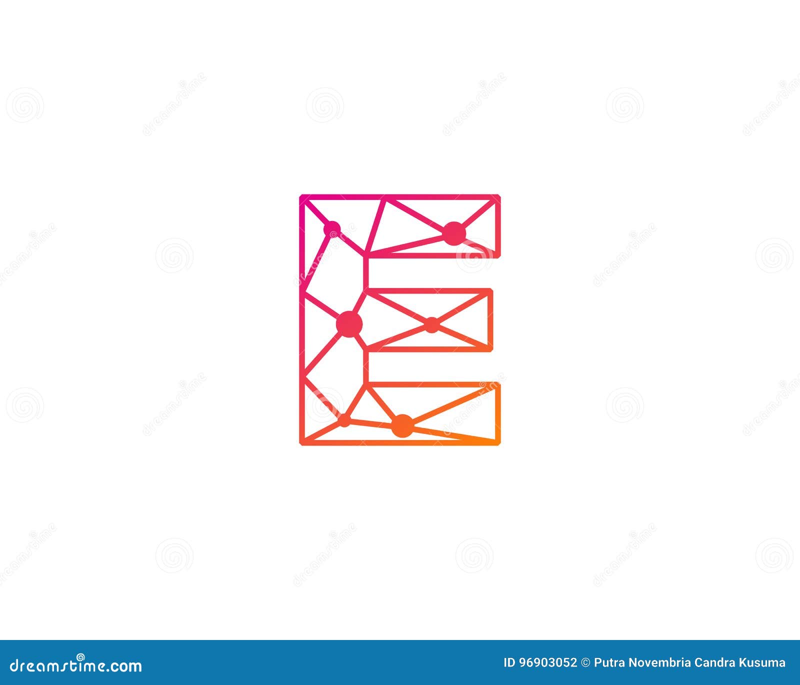 Letter Network Icon Logo Design Element Stock Vector - Illustration of ...