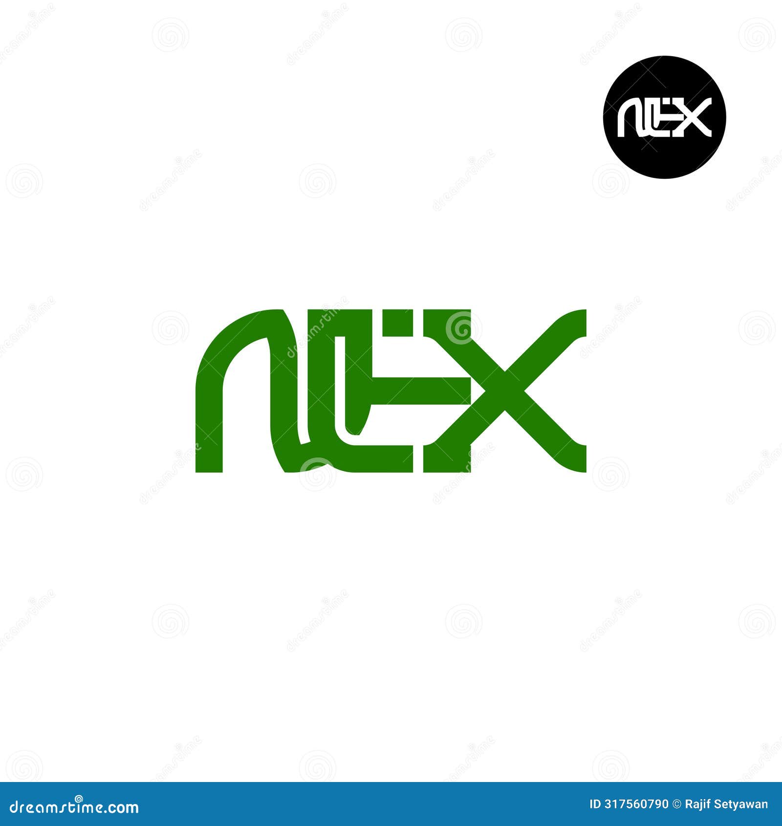Letter NEX Monogram Logo Design Stock Vector - Illustration of venture ...