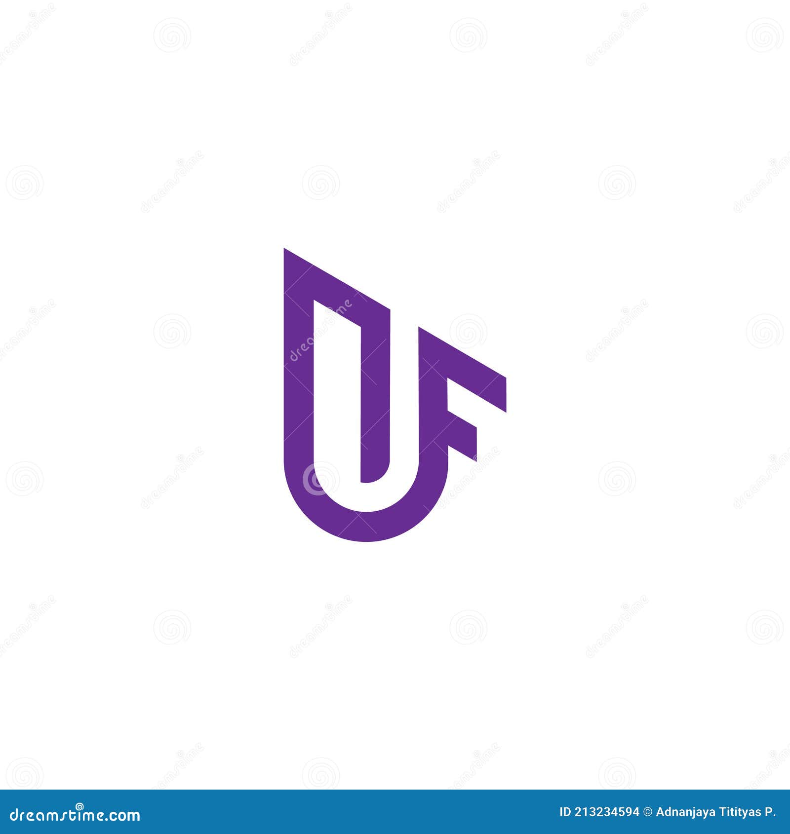 Letter Nf Line Art Geometric Design Emblem Logo Vector Stock Vector ...