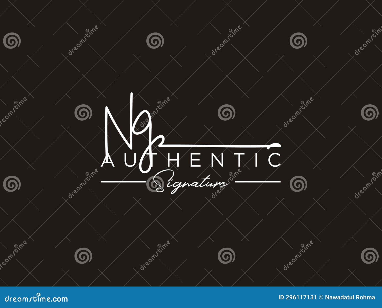 Letter NG Signature Logo Template Vector Stock Vector - Illustration of ...