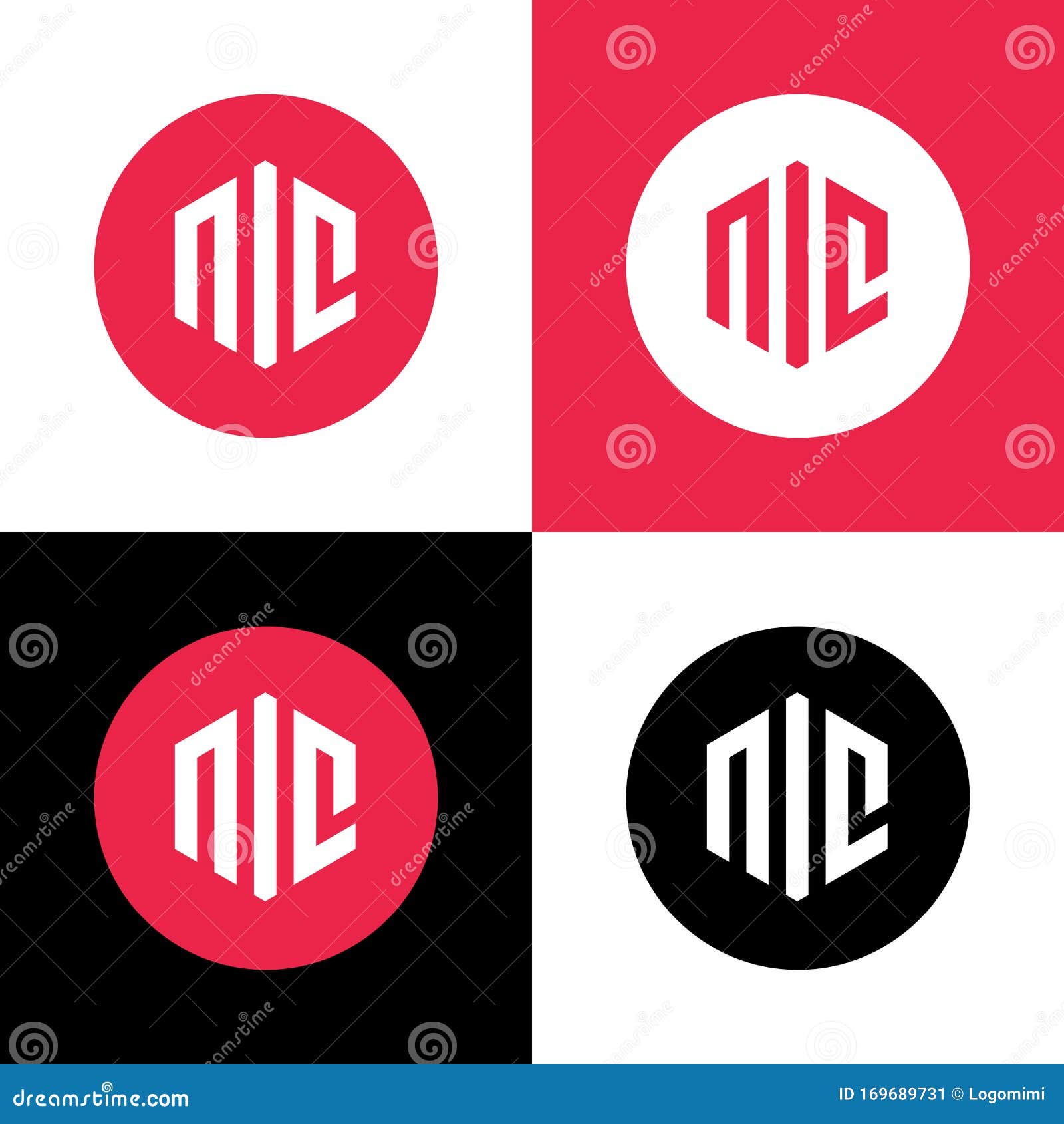 Letter NIC Vector Logo Template, Vector Illustration Stock Vector ...