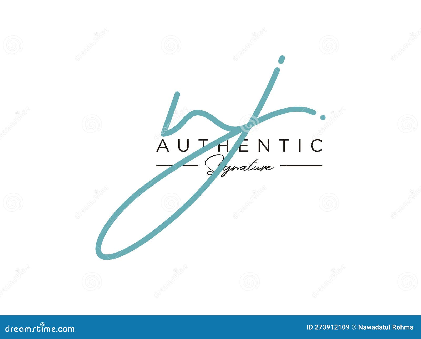 Letter NJ Signature Logo Template Vector Stock Vector - Illustration of ...