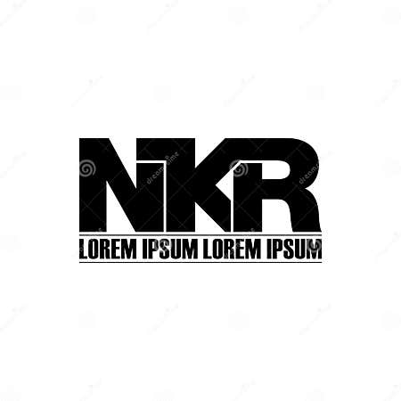 Letter NKR Simple Monogram Logo Icon Design. Stock Vector ...